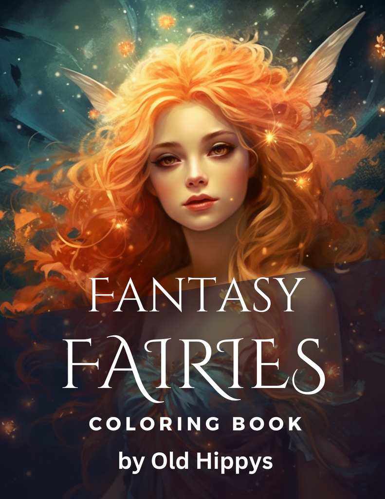 Fantasy Fairies Coloring Pages - Oldhippys