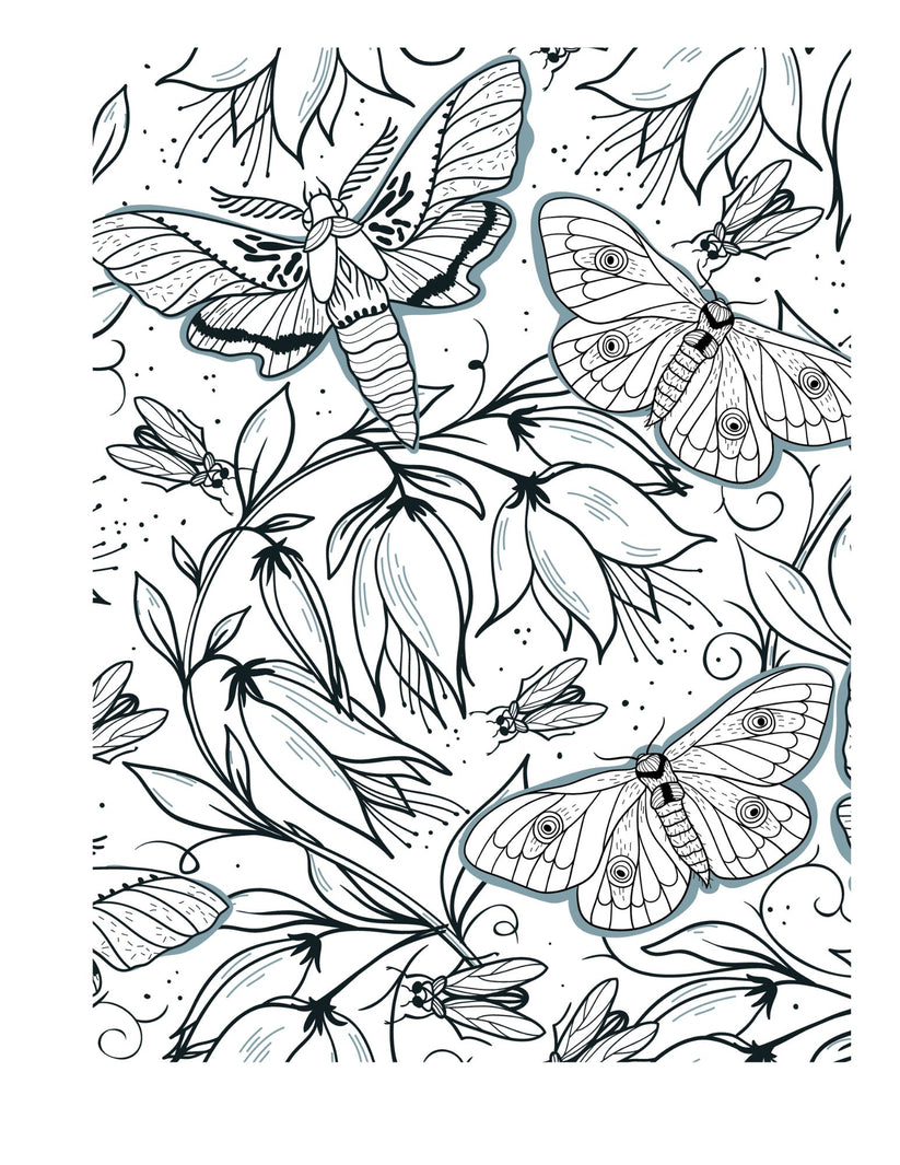 Amazing World of Flowers AI Original Artwork Coloring Pages by Old Hip ...