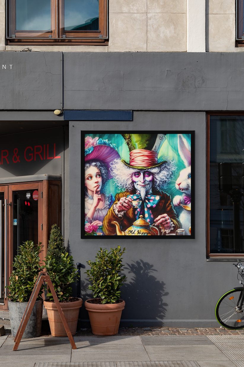 Alice and the Tea Party Digital AI Art by Old Hippy-4 picture set ...